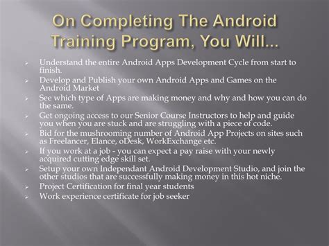 Ppt Android Development Course For Beginners Powerpoint Presentation