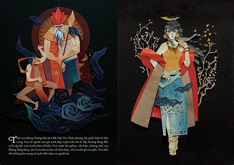 Son Tinh Thuy Tinh Book Fairy Tale Illustration On Behance