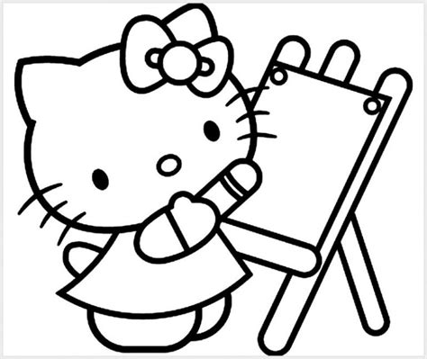 √ Sketsa Hello Kitty Comel Cantik Unik Dan Paling Menarik Sindunesia