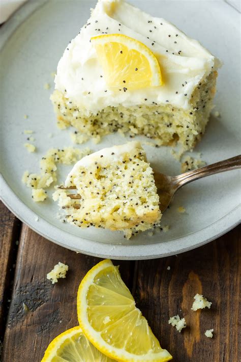 Lemon Poppy Seed Cake With Cream Cheese Frosting [ Video]