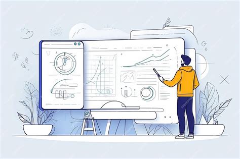 Premium Photo Man Is Working On Ui Ux Design Project Designer Drawing
