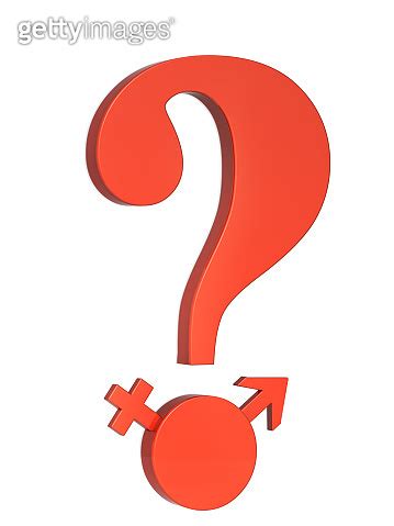 Choice sex Red question mark with male and female symbols 이미지 1287464118 게티이미지뱅크