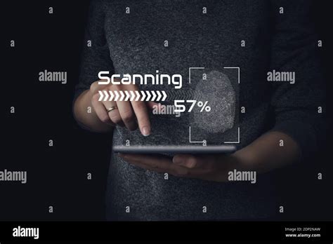 Biometric Authentication Fingerprint Scan Provides Security Access