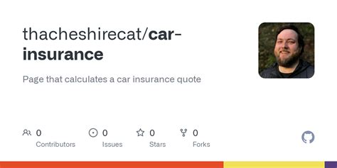 Github Thacheshirecat Car Insurance Page That Calculates A Car Insurance Quote
