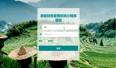 基于微信小程序的家庭财务管理系统的设计与实现 csdn博客