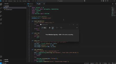 Ashritha Patel On Linkedin 📅 Introducing My Calendar And Reminder App ⏰ I Built A Simple Python