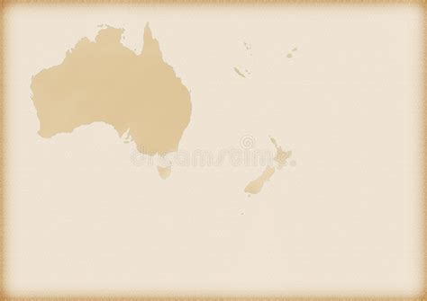 Mapa Velho De Austr Lia E De Nova Zel Ndia Foto De Stock Imagem De Textura Global