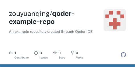 github zouyuanqing qoder example repo an example repository created through qoder ide