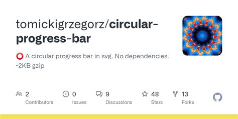 GitHub Tomickigrzegorz Circular Progress Bar A Circular Progress Bar In Svg No