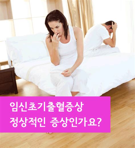 임신초기출혈증상 정상적인 증상인가요 네이버 블로그