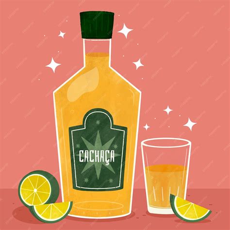 Ilustração De Cachaça Refrescante Desenhada à Mão Vetor Grátis