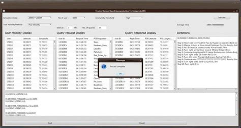 simulator with interval 3 min no of requests 30 anonymity