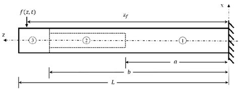 Schematic Of The Boring Bar Modelled As A Cantilevered Euler Bernoulli Download Scientific