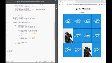 Jogo Da Memória Com Javascript Youtube