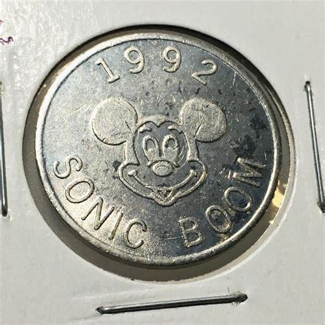 1992 Sonic Boom Mickey Mouse Arcade Tokennickel22mm Property Room
