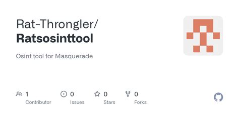 Github Rat Thronglerratsosinttool Osint Tool For Masquerade