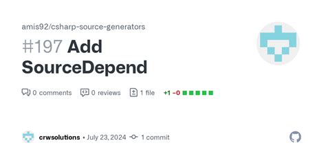 add sourcedepend by crwsolutions · pull request 197 · amis92 csharp