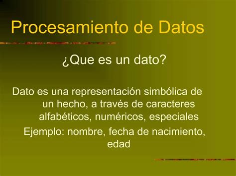 Ppt Procesamiento De Datos Powerpoint Presentation Free Download Id