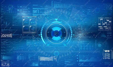 Premium Vector Set Abstract Hud Elements For Ui Ux Design Statistic