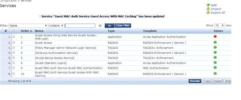guest mac auth service guest mac authentication not wroking security