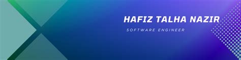 Hafiz Talha Nazir Frontend Developer Reactjs Javascript Html5 Css3 Tailwind Css