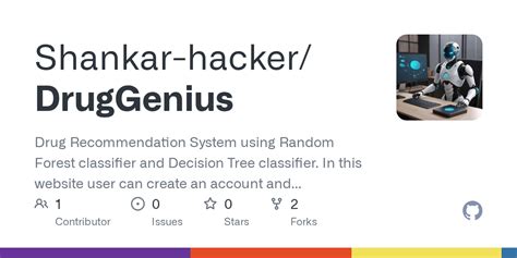Github Shankar Hackerdruggenius Drug Recommendation System Using Random Forest Classifier