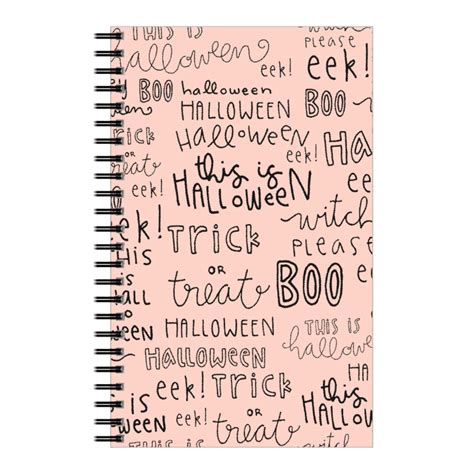 Halloween Words Black Notebook Shutterfly
