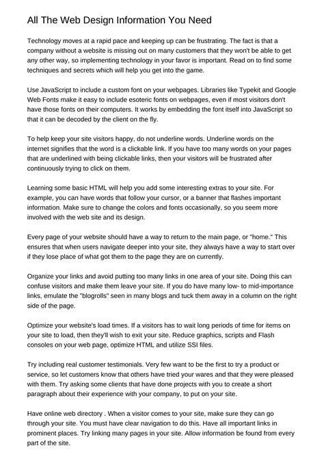 All The Web Design Information You Neediyycopdfpdf Docdroid