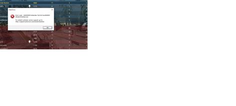 Screenshot Of Error Code Almost Every Game When My Game Crashes Pc