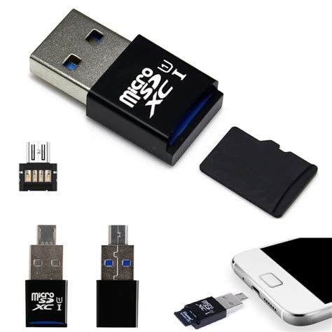 Aliexpress Com Buy USB Gbps Mini Card Reader Adapter Super High Speed OTG Micro SD SDXC