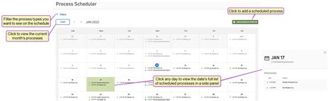 View Scheduled Processes