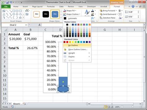 Thermometer Chart In Excel