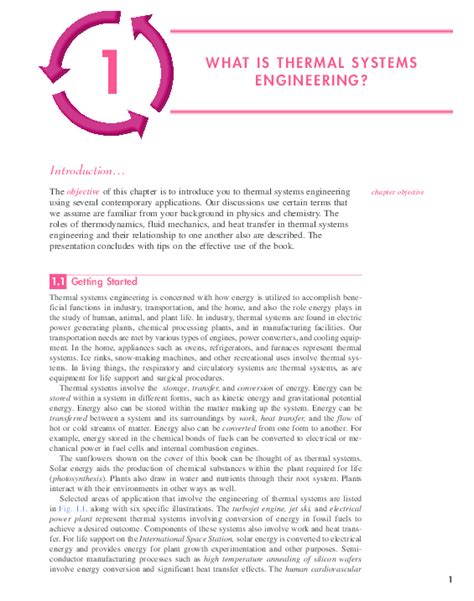 Pdf Introduction What Is Thermal Systems Engineering