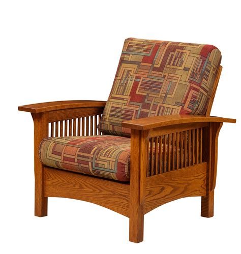 Amish Mission Lounge Chair Adjustable Back Comfort Dutchcrafters