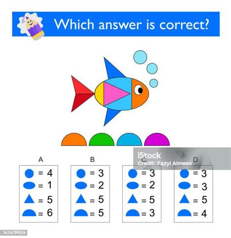 아이들을위한 수학 활동 정답을 찾아야합니다 유치원 워크 시트 활동 벡터 그림입니다 답은 D입니다 0명에 대한 스톡 벡터 아트 및 기타 이미지 Istock