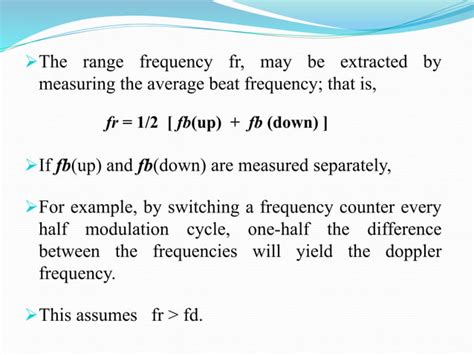 Radar Systems Unit Ii Cw And Frequency Modulated Radar Pptx Digital Audio Computer