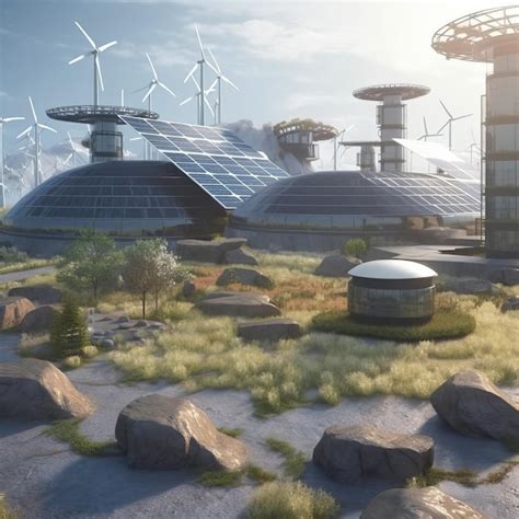 Premium Ai Image Sustainable Renewable Energy Sources Based On Sun