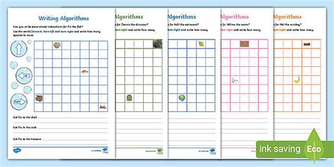 KS Computer Free Coding Activity Writing Algorithms