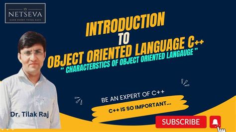 Introduction To Object Oriented Programming Using C By Netseva Youtube