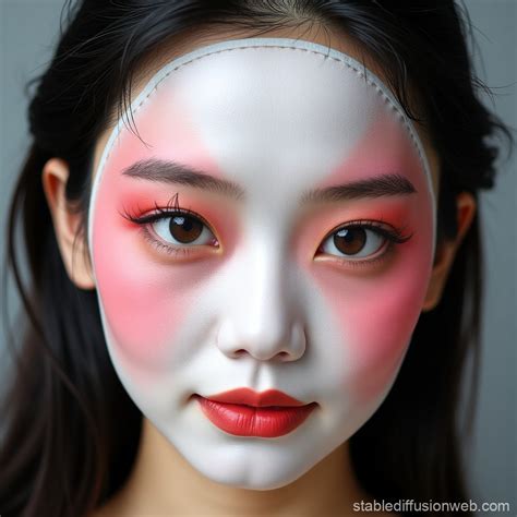 Korean Eyes With Mask Stable Diffusion Online