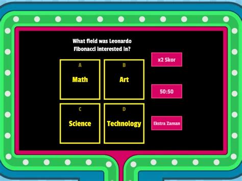Leonardo Fibonacci Gameshow Quiz