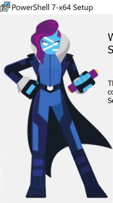 The Lady That Appears In The Powershell 7 Installer Lesserknownwaifus On Tumblr