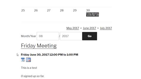 Creating A Calendar Page For Your Rsvpmaker Events Rsvpmaker Events And Email Marketing