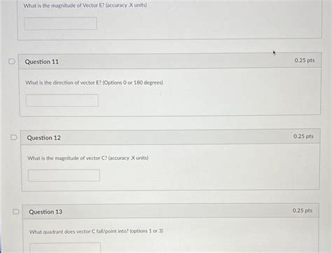 Solved Solving For Vector Magnitude Graphical A Chegg