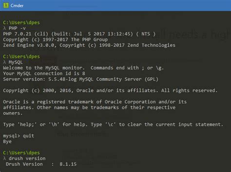 Drupal 8 Composer On Win 10