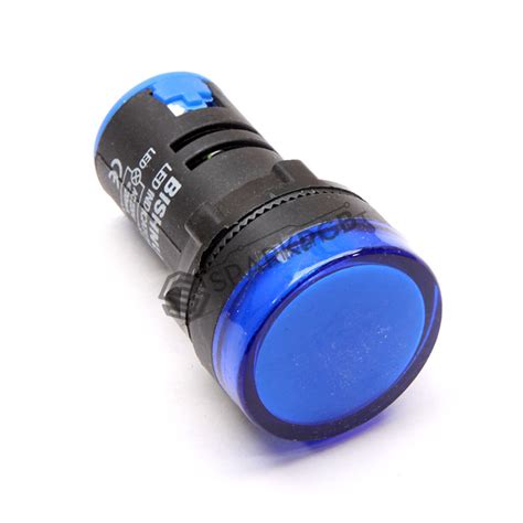 22mm 220v Ac Blue Colour Panel Led Light Indicator Electroncart