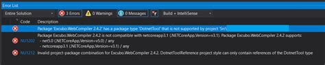 Compatibility Package Excubowebcompiler 242 Is Not Compatible With Netcoreapp31 · Issue 12