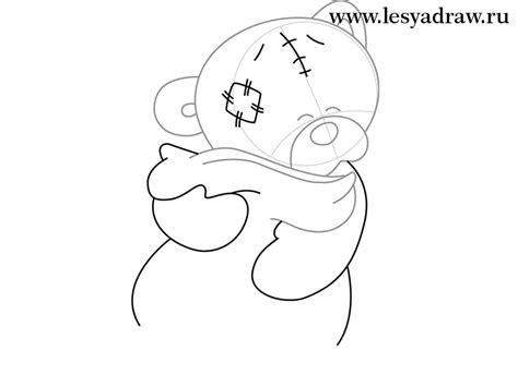 Как нарисовать мишку Тедди карандашом поэтапно