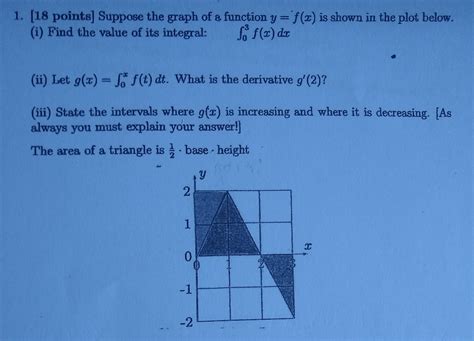 solved 1 [18 points suppose the graph of a function y