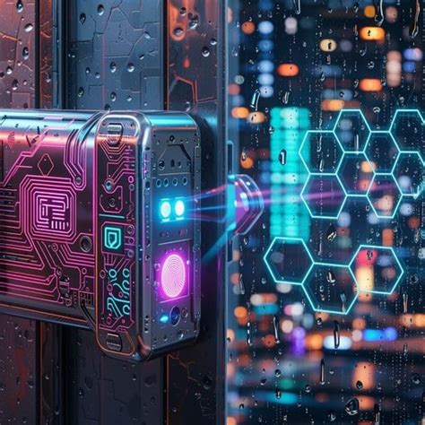 Free Neon Security Interface Image Download At Stockcake